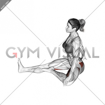 Sitting One Leg External Stretch